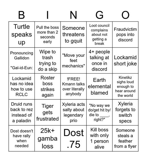 Serenity Fireland Bingo Card
