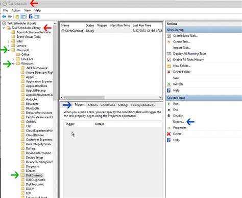 Windows 10 Silent Cleanup Scheduled Task Triggers Windows 10 Forums