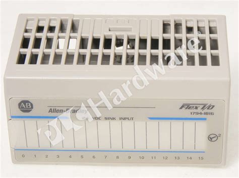 Plc Hardware Allen Bradley 1794 Ib16 Flex Io Input Module 24vdc 16