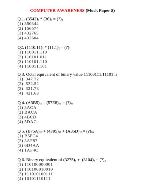 Nimcet Mock Test Papers Pdf Printer Computing Pixel