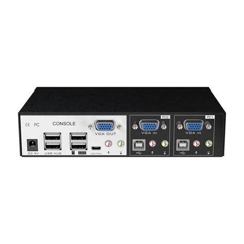 vga kvm switch 2 in 1 out with audio mt viki