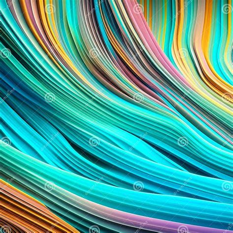 Abstract Colorful Illustration Colorful Abstract Background With Repeating Curves Of Parallel