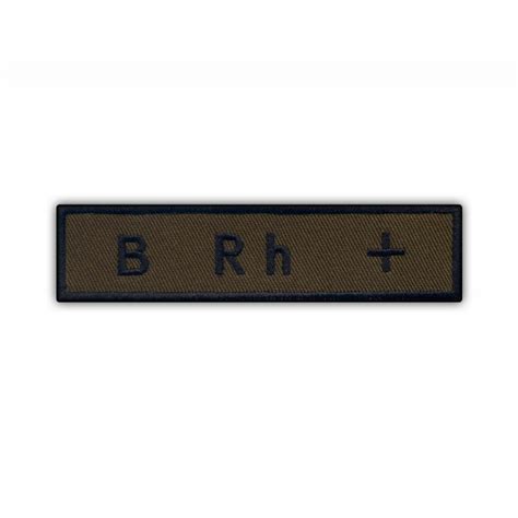 Blood Type B Rh Embroidered Patchbadge