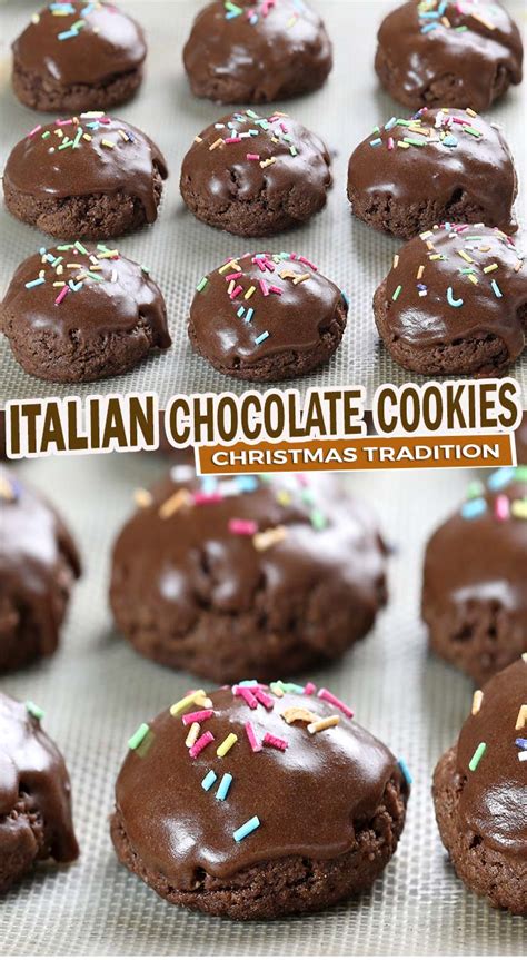 Italian Chocolate Cookies Cakescottage