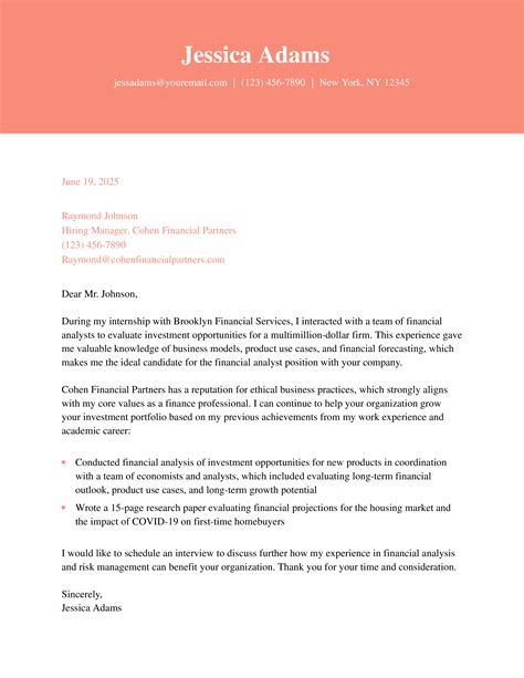 Recent Graduate Cover Letter Examples And Templates For 2026