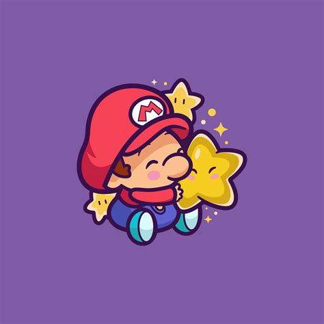 Super Mario Wallpaper 4k Cute Mario Purple Background 5k