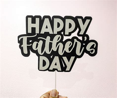 Feliz Día Del Padre Cake Topper Topper De Pastel Personalizado