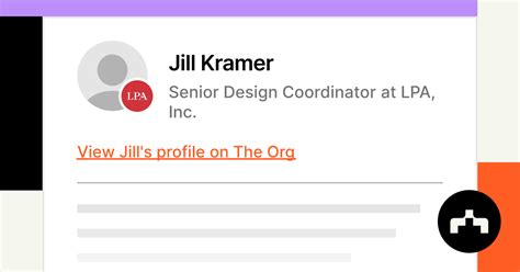 Jill Kramer Senior Design Coordinator At Lpa Inc The Org