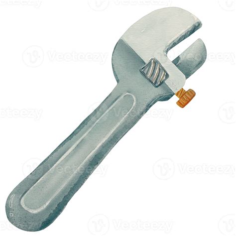 Watercolor Spanner Illustration 39088821 Png