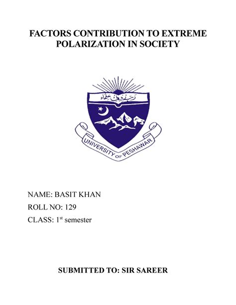 Factors Contribution To Extreme Polarization In Society Factors