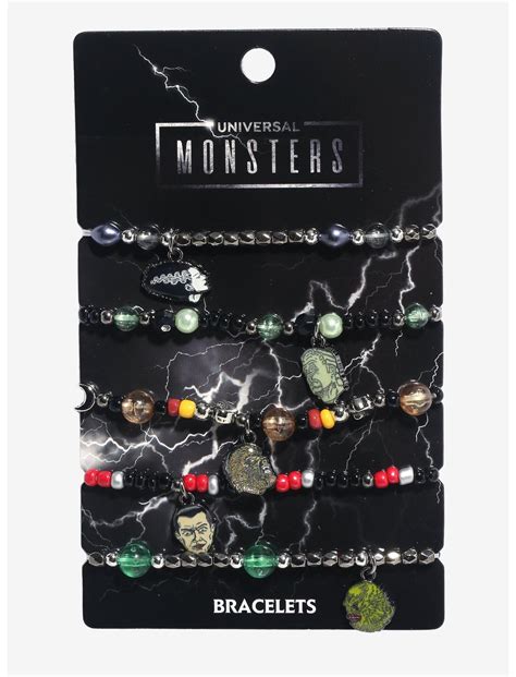 Universal Monsters Character Bead Bracelet Set Hot Topic