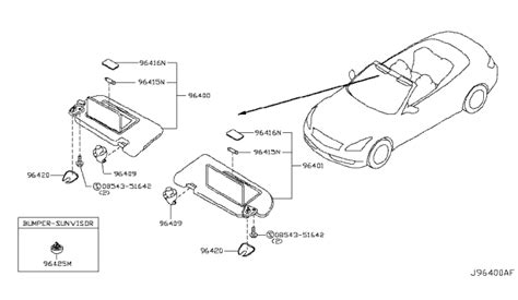 Sunvisor 2012 Infiniti G37 Convertible