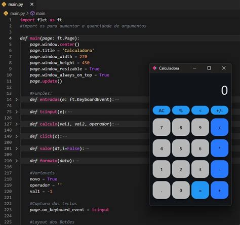 Calculadora Em Python Utilizando A Poderosa Biblioteca Flet Código No Github