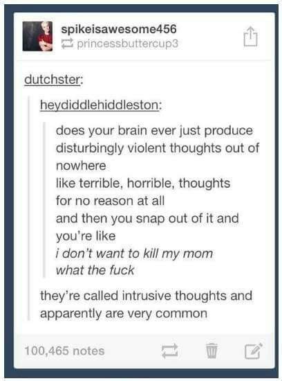 Maladaptive Thoughts Intrusive Thought Quotes Funny Literally