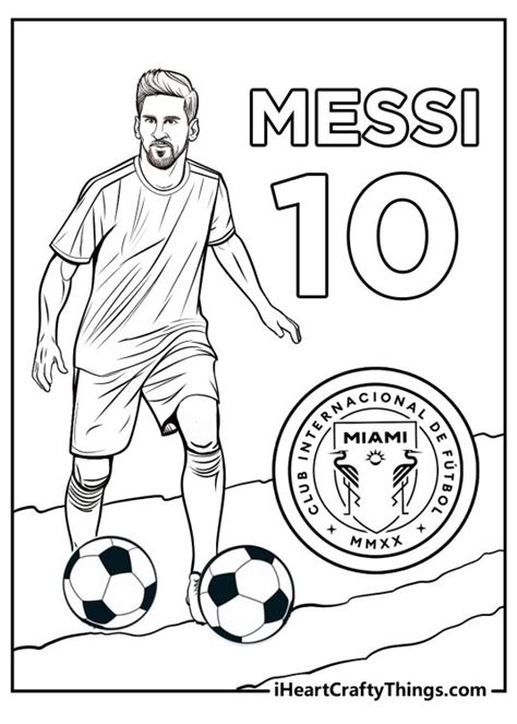 15 Free Messi Coloring Pages Printable Easy Pdfs