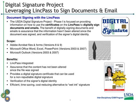 Ppt Leveraging Digital Signature With Lincpass Powerpoint Presentation Id607621