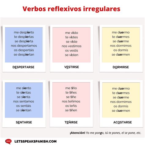 Verbos Reflexivos Regulares Ejercicios Los Verbos Reflexivos En