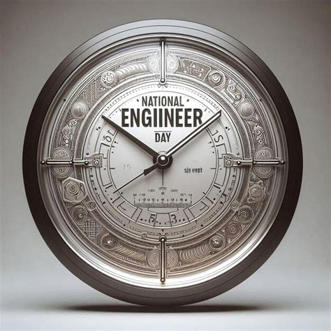 A Clock With The Engineer Engineer On It Premium Ai Generated Image