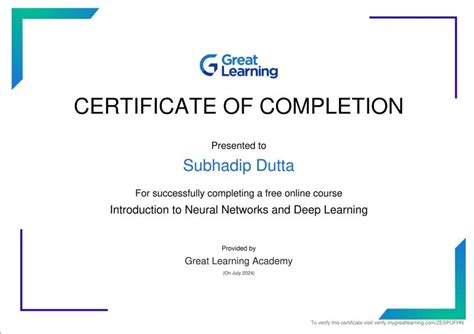 Subhadip Dutta On Linkedin Ai Universe Certification Neural