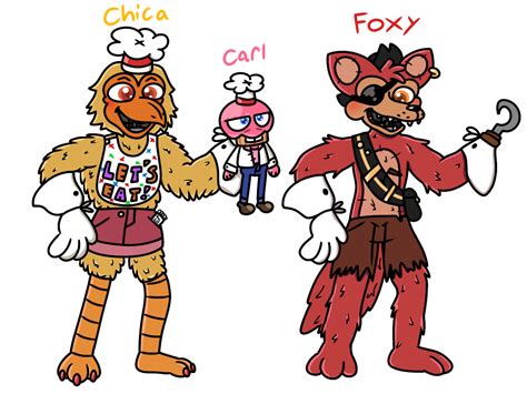 Fnaf Redesigns Update Chica And Foxy By Randomredengine On Deviantart