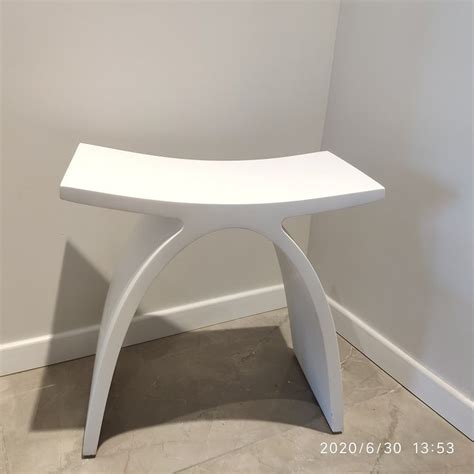 כסא למקלחון מעוצב אבן קוריאן לבן 4223 סמ מבית באטיקו מרכז לעיצוב הבית והאמבט Decor Home