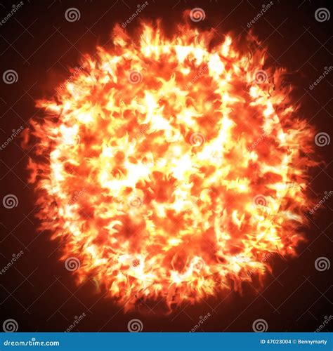 Sun Fireball Stock Illustration Illustration Of Fireball 47023004