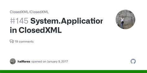 Systemapplicationexception In Closedxml · Issue 145 · Closedxml