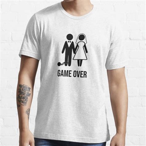 Game Over Wedding Groom Jga Engaged Funny T T Shirt T Shirt For