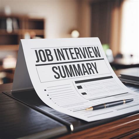 Interview Summary A Guide With Templates