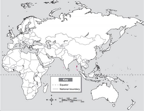 Eastern Hemisphere Blank Map Printable