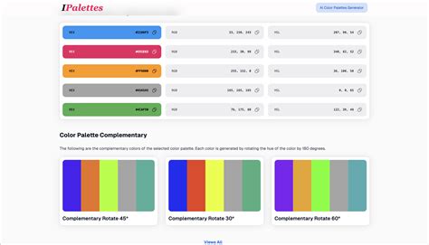 Ipalettes The Ultimate Ai Color Palettes Generator Devpost