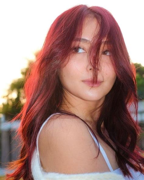 Kath Kathryn Bernardo Kathniel Red Hair Kathryn Bernardo Red