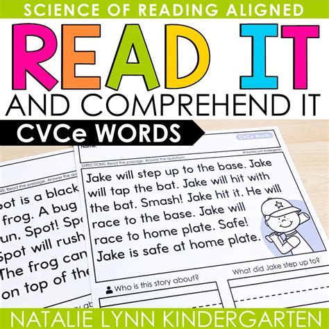 Science Of Reading Sor Decodable Reading Passages Cvce Words