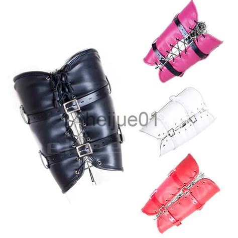 Bondage Pu Leather Arm Leg Binder Bdsm Bondage Restraints Buckled Strap