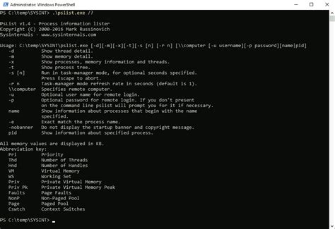 List Windows Processes With Pslist 4sysops