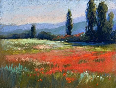 Eine Interpretation A La Monet Zeichnung Landschaft Pastellmalerei Malerei Von Ganna Kunstnet