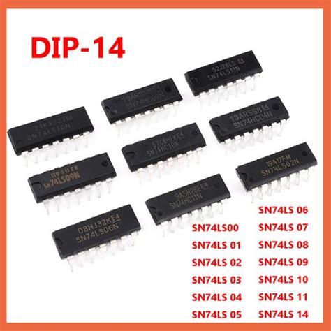 Integrated Circuit Chips Sn74ls00 01 02 03 04 05 06 07 08 09 10 11 14n
