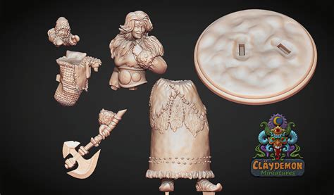 Gudrun The Barbarian Mother 3d Model 3d Printable Cgtrader