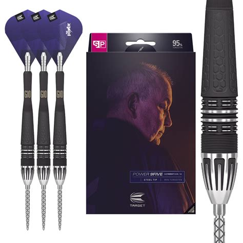 Phil Taylor Power 9five G10 95 Tungsten Swiss Point Steel Tip Darts B