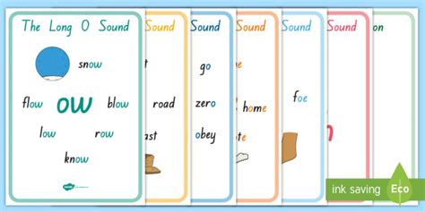 Long Vowel O Words Display Posters Twinkl Teacher Made
