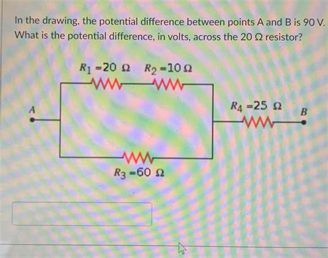 Solved In The Drawing The Potential Difference Between