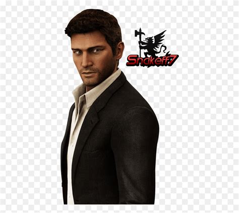Nathan Drake Nathan Drake Render Suit Overcoat Coat Hd Png Download Flyclipart