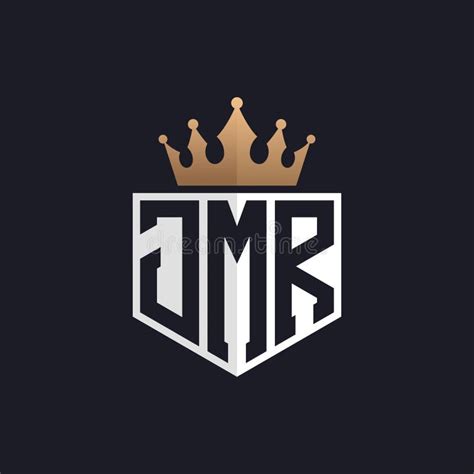 Luxury Jmr Logo With Crown Elegant Initials Jmr Letter Logo For Exclusive Brands Stock