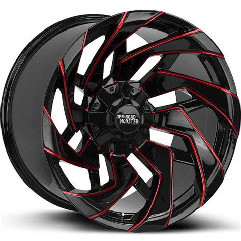 Off Road Monster M24 20x10 19 Black Red M240607n19gbmlr 2026 Gmc