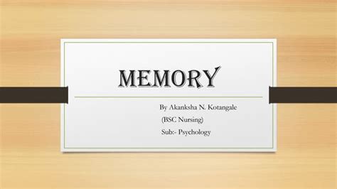 Memorypptxpdf Ppt