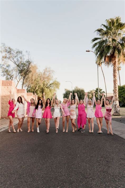 Bachelorette Parties Tkoch Photography Pink Group Photo Bach