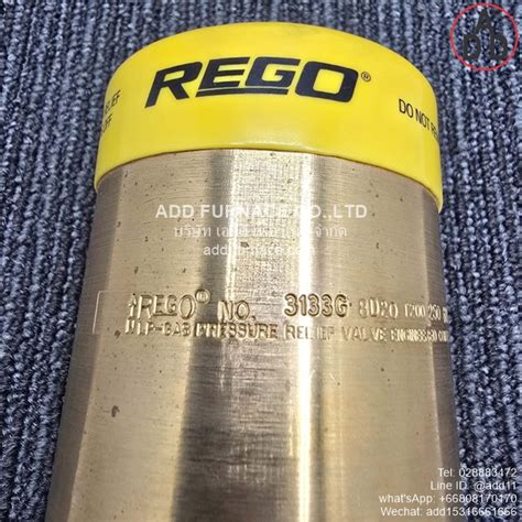 Rego 3133g Safety Relief Valve บริษัท เอดีดี เฟอร์เนส จำกัด