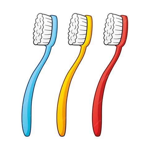 Premium Vector Toothbrushes Set