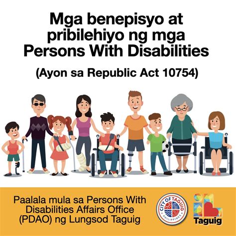 Narito Ang Mga Benepisyo At Pribilehiyo Ng Mga Pwd Sa Taguig