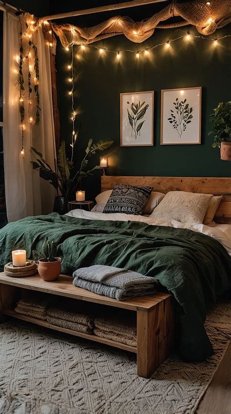 Earthy Bedroom Aesthetic Small Bedroom Decor Bedroom With Green